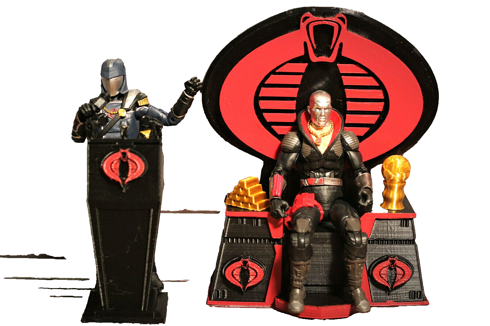 Gi joe 3d printed Throne for cobra commander,destro for 6 inch figures ...