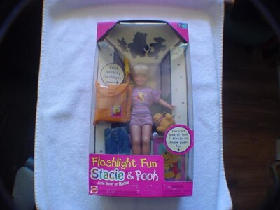 1997 Flashlight Fun Stacie & Pooh Doll Little Sister of Barbie #19669 ...