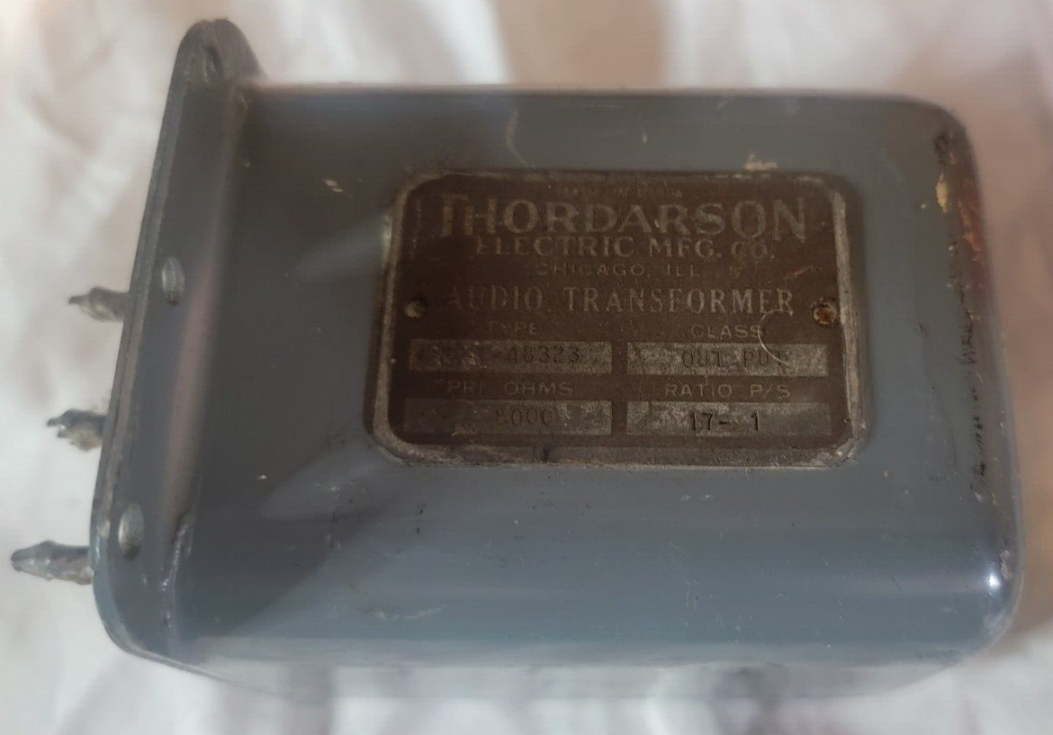 Vintage Thordarson T-48323 Triode Output Audio Transformer | eBay