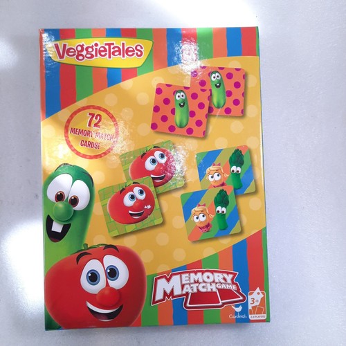 Veggie Tales Memory Match Board card Game Cardinal kids tv show ...