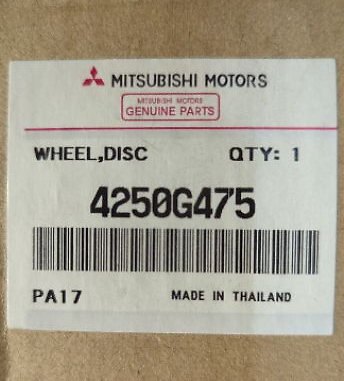 New OEM Mitsubishi Alloy Wheel 15" 15x5 Gray Machined 2017-2021 Mirage ...