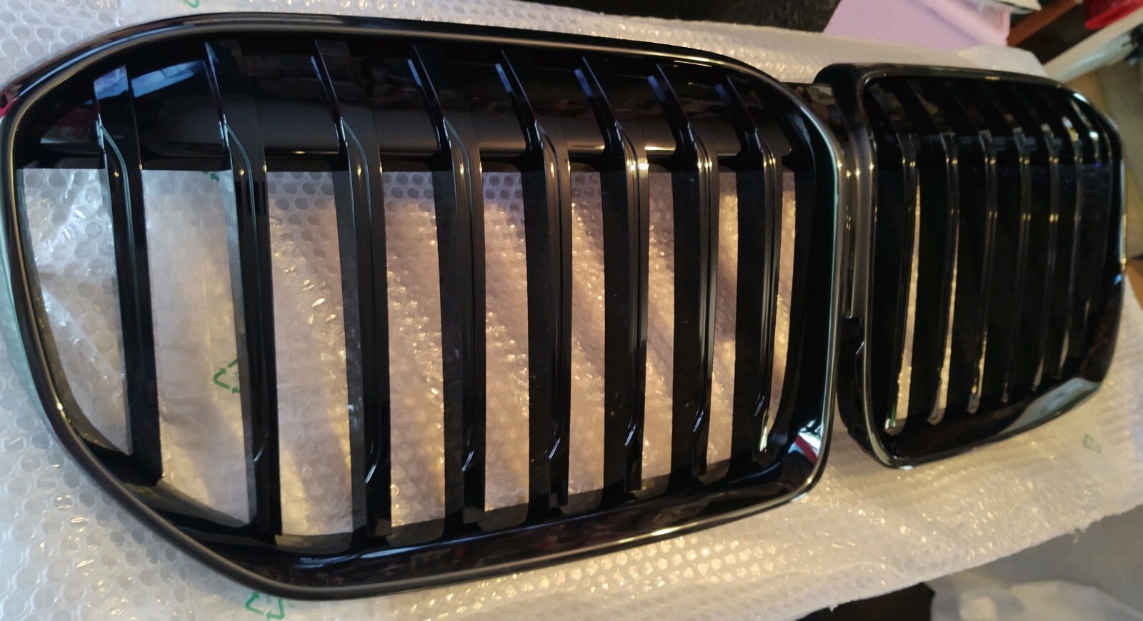 BMW OEM G11 G12 LCI 7 Series 2020-22 Gloss Black & Cerium Grey Front ...