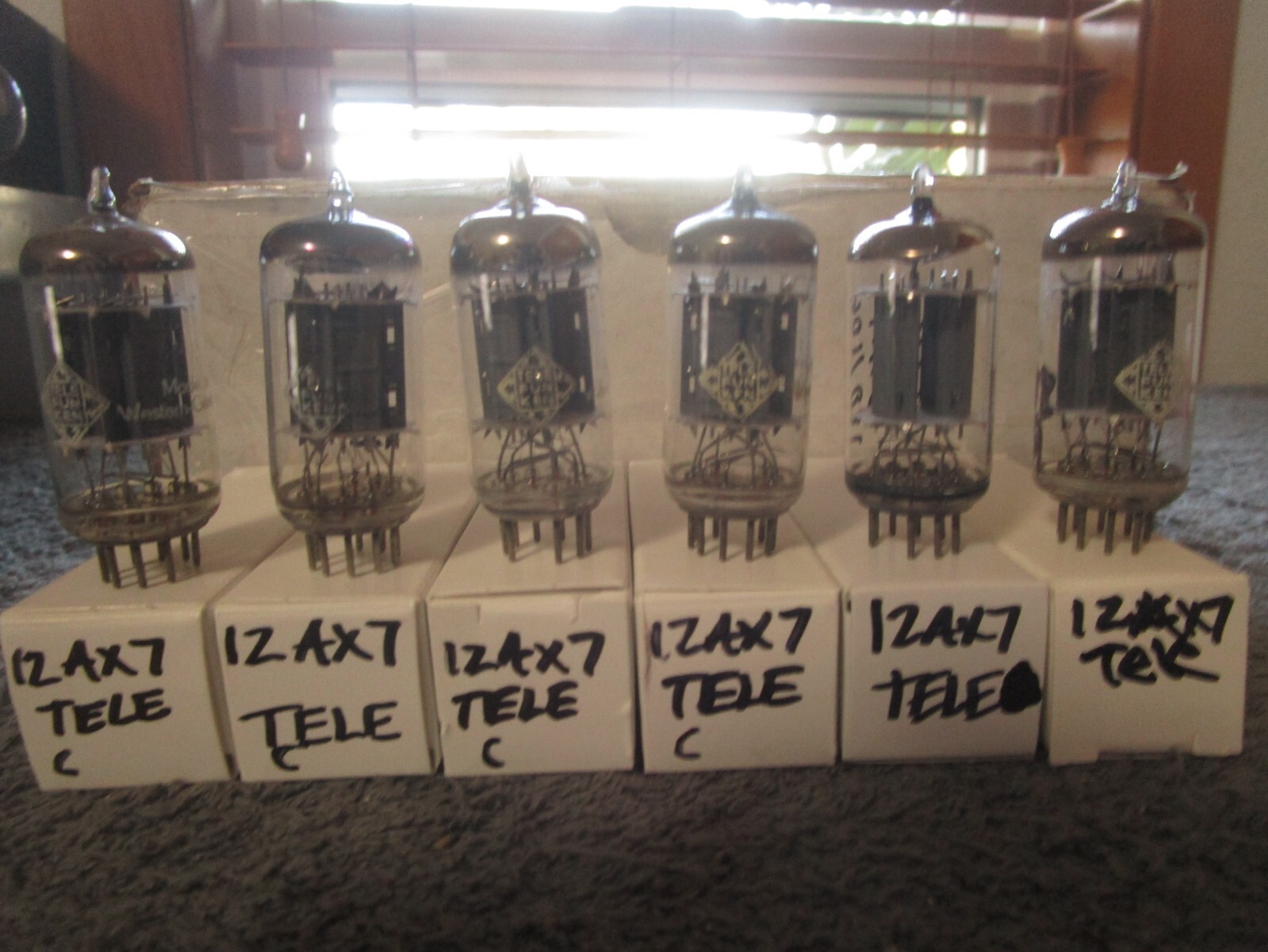 (6) NOS Testing Telefunken Bottom 12AX7/ECC83 Guitar Audio Tubes | eBay
