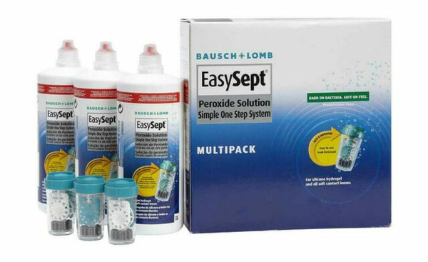 Bausch & Lomb EasySept Peroxide Solution Multipack - 3 x 360ml for sale ...