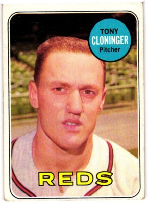 1969 Topps #492 Tony Cloninger Cincinnati Reds | eBay