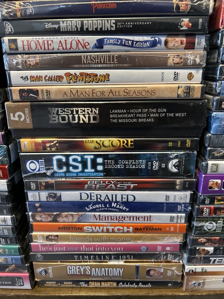Humongous Dvd Lot Of All Brand New Dvds , Blu Rays And Sets | eBay