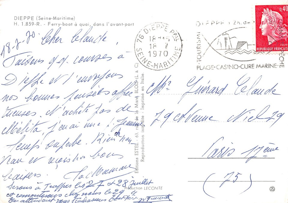 76 DIEPPE FERRY BOAT | eBay UK