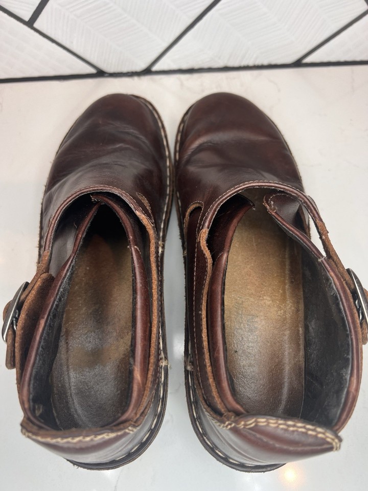 Naot Malta Ankle Booties Womens 39 Brown Leather Buckle Boot Shoes US ...