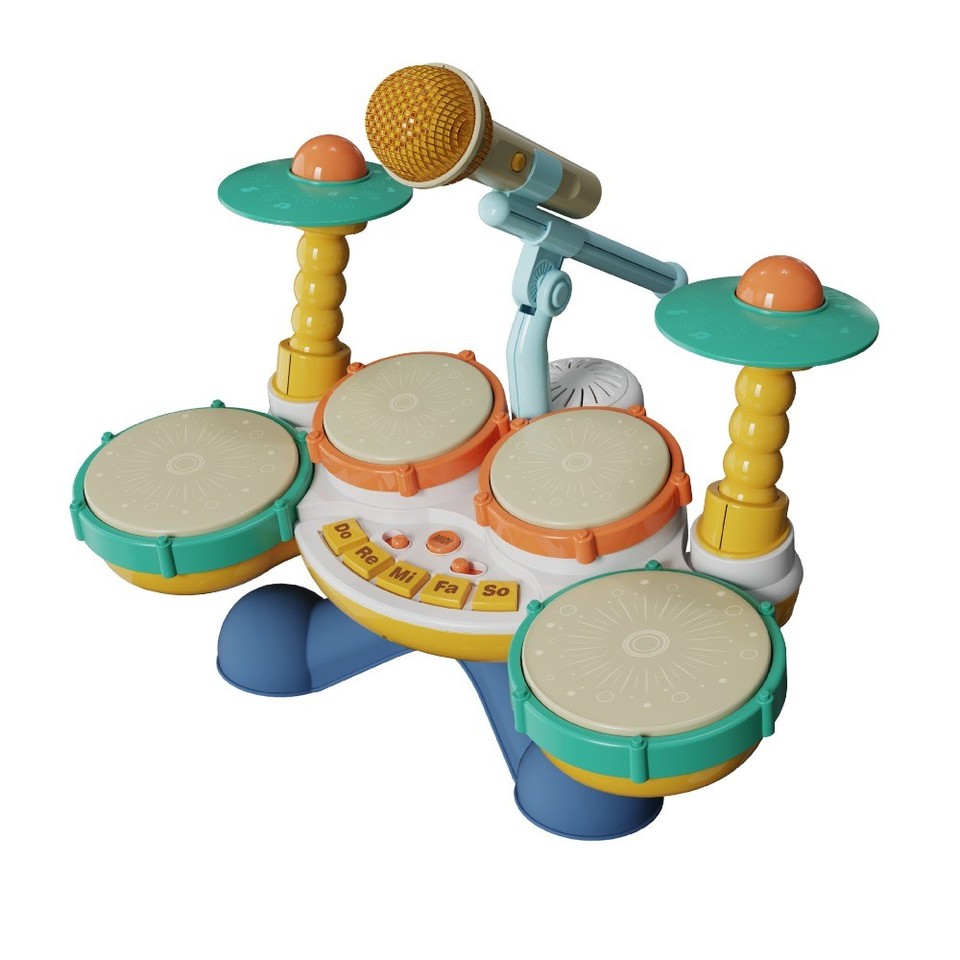 Plastic Drum Set Toys Drum Xylophone Drum Set New Montessori Toys ...