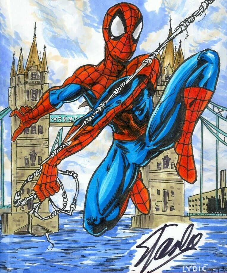AMAZING SPIDER-MAN 1 CGC SS 9.8 STAN LEE ORIGINAL ART SKETCH BY STEVE ...