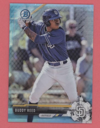 Buddy Reed 2017 Bowman Draft Chrome SKY BLUE REFRACTOR Rookie #BDC-67 /399 | eBay