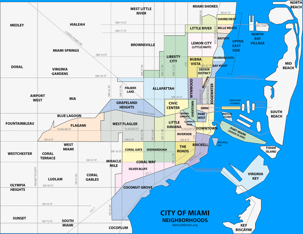 Mapa De Florida Miami Map Of Florida State, USA Nations Online