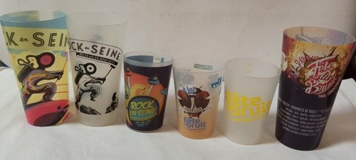 6 Gobelets réutilisable Rock en Seine & Fête du bruit | eBay