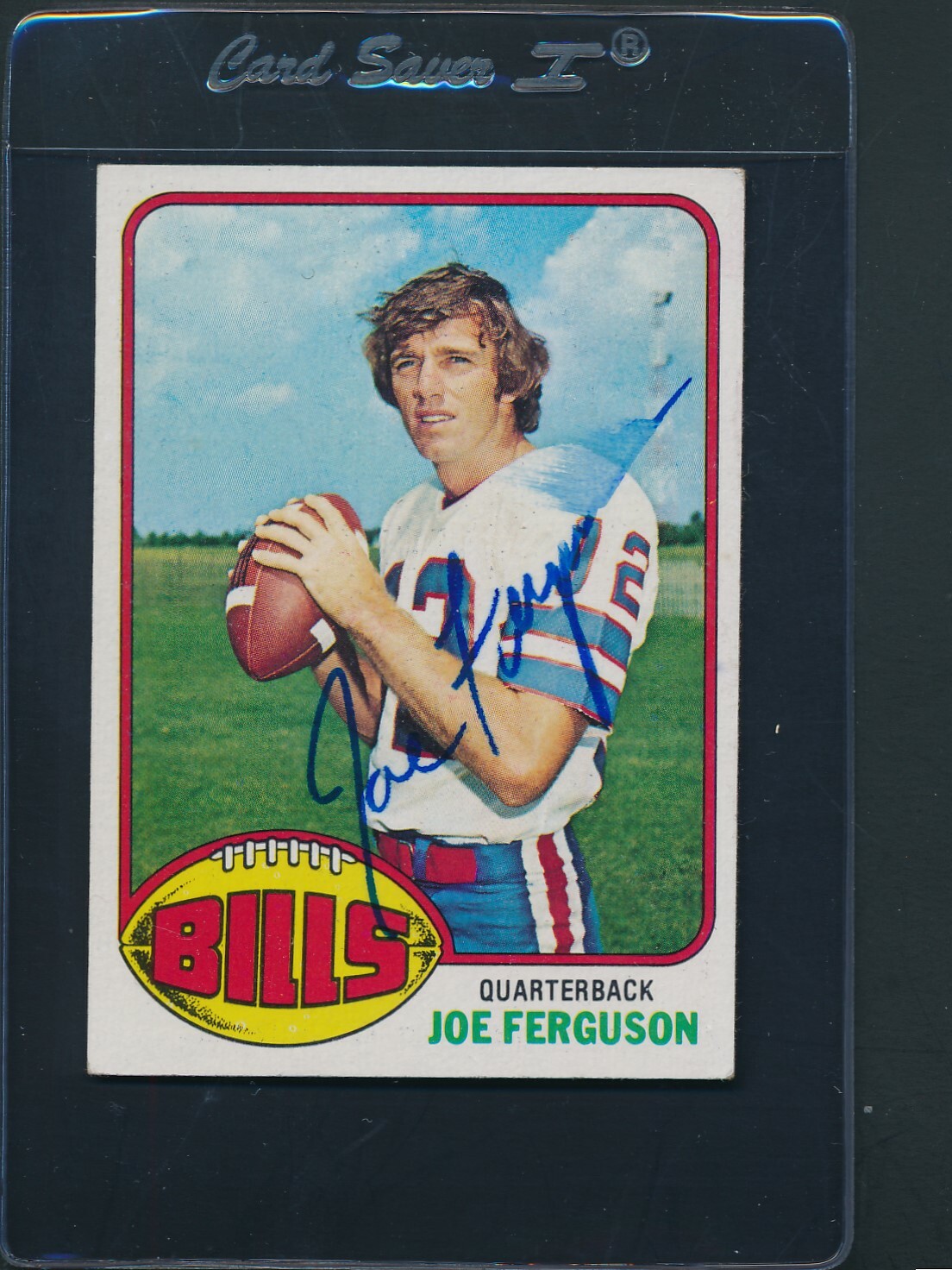 1976 Topps #48 Joe Ferguson Bills Signed Auto *D7933 | eBay