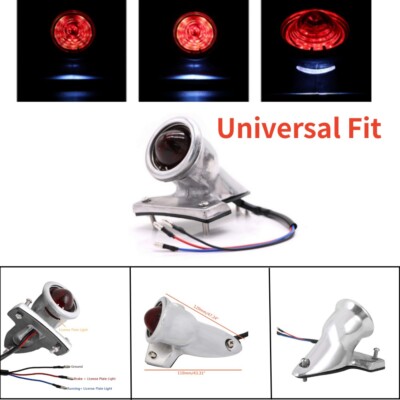 Retro Motorcycle Tail Brake Light Lamp For Harley Chopper Cafe Racer ...