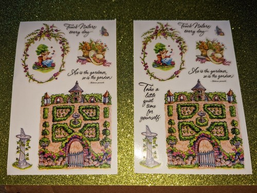 PSX Designs Stickers English Garden Floral 2 sheets (1 partial) | eBay