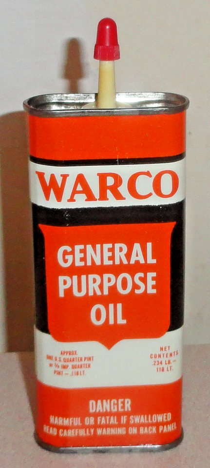 Vintage NOS 4 Oz WARCO General Handy Oiler Can - Brooklyn NY Household ...