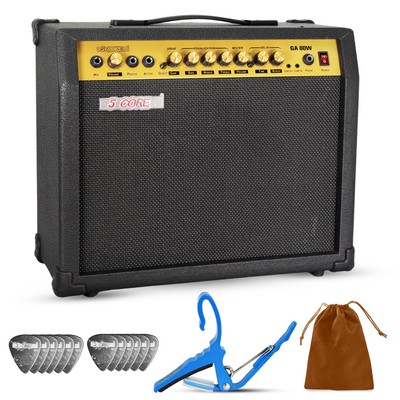 5 Core Guitar Amp 80W Electric Portable Mini Amplifier w Built in 10 ...