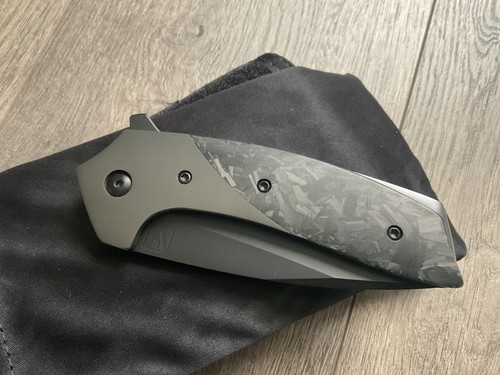 Les Voorhies Black Claymore Custom Folding Knife - Preowned Unused | eBay