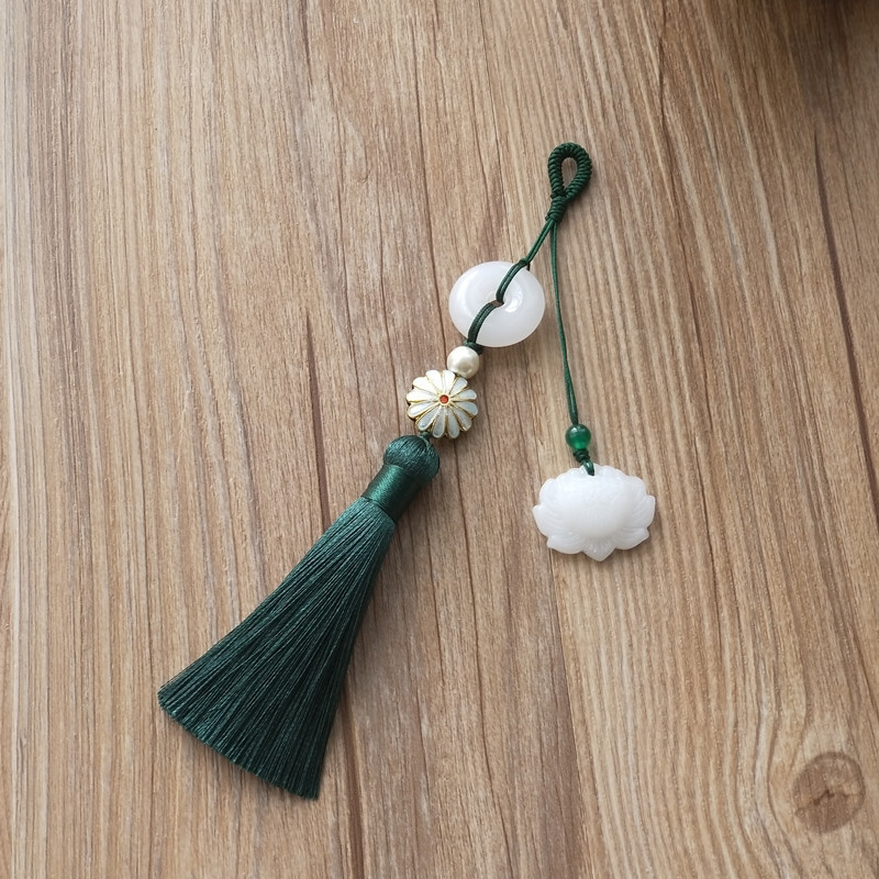 Ethnic Cheongsam Accessories Decor Chinese Hanfu Tassel Amulet Pendant ...