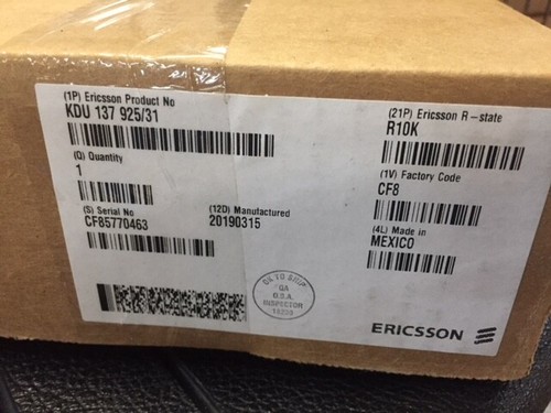 ERICSSON KDU 137 925/31 - KDU137925/31 BASEBAND 5216 FOR GSM LTE UMTS ...