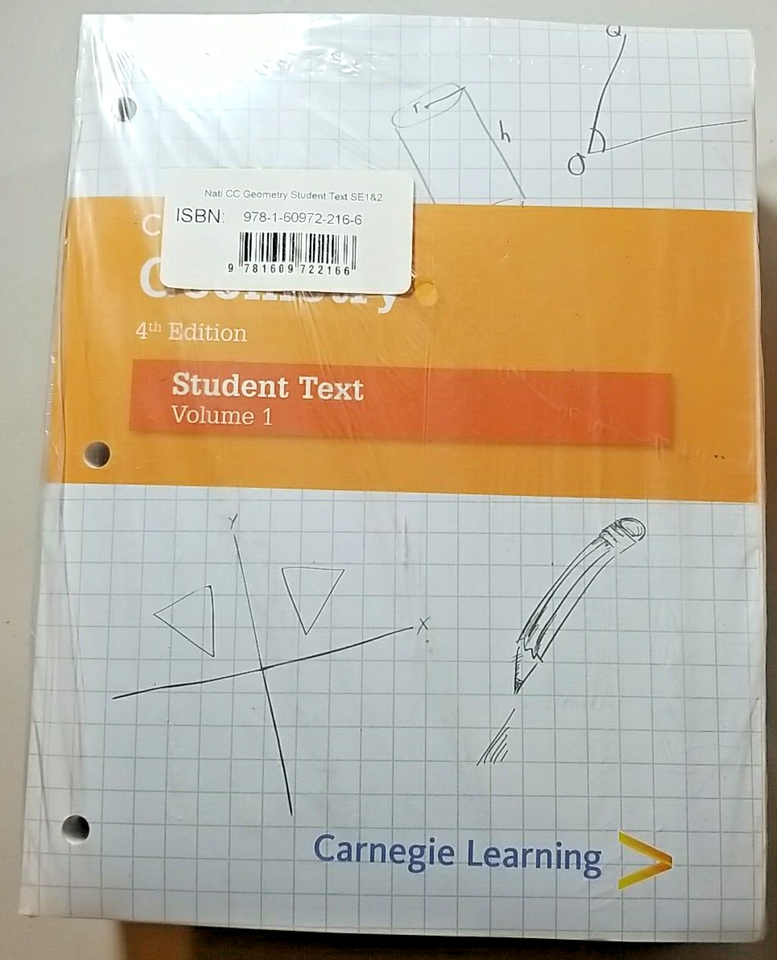 Carnegie Learning Geometry Teacher' Resource & Student Edition Textbook ...