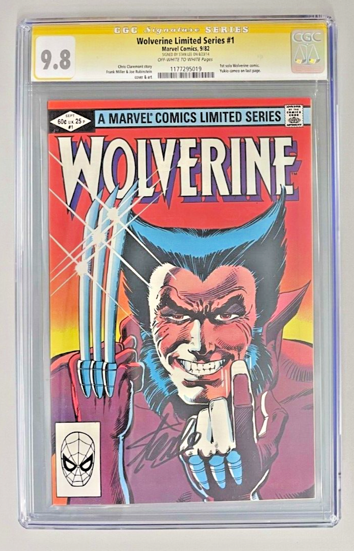 Wolverine Limited Series #1 (1982) CGC 9.8!! Signed by STAN LEE | eBay