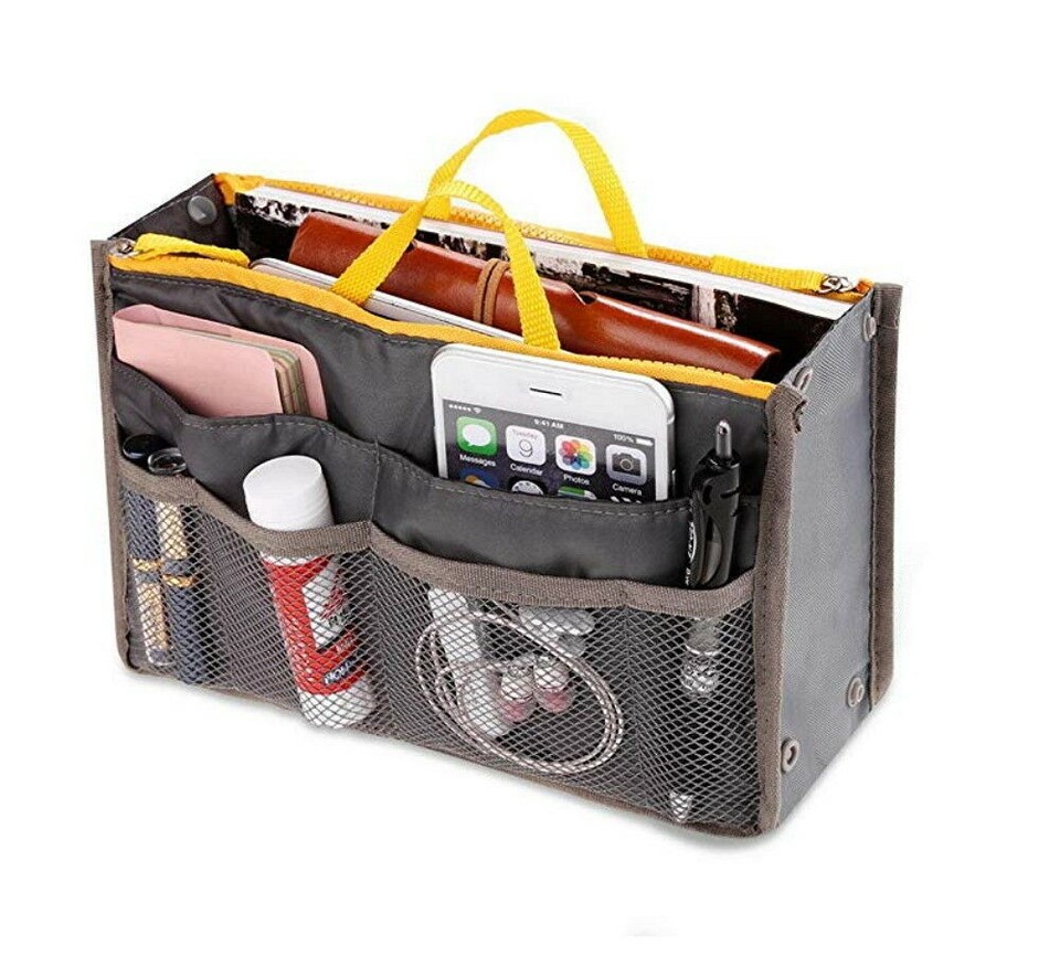 Women Travel Insert Handbag Purse Large Liner Organizer Tidy Bag Case ...