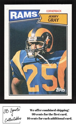 1987 Topps Rookie Jerry Gray #157 Los Angeles Rams | eBay