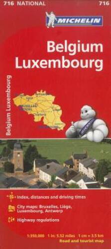 Belgium Luxembourg Maps 716 Michelin (MapsCountry (Michelin)) - Map ...