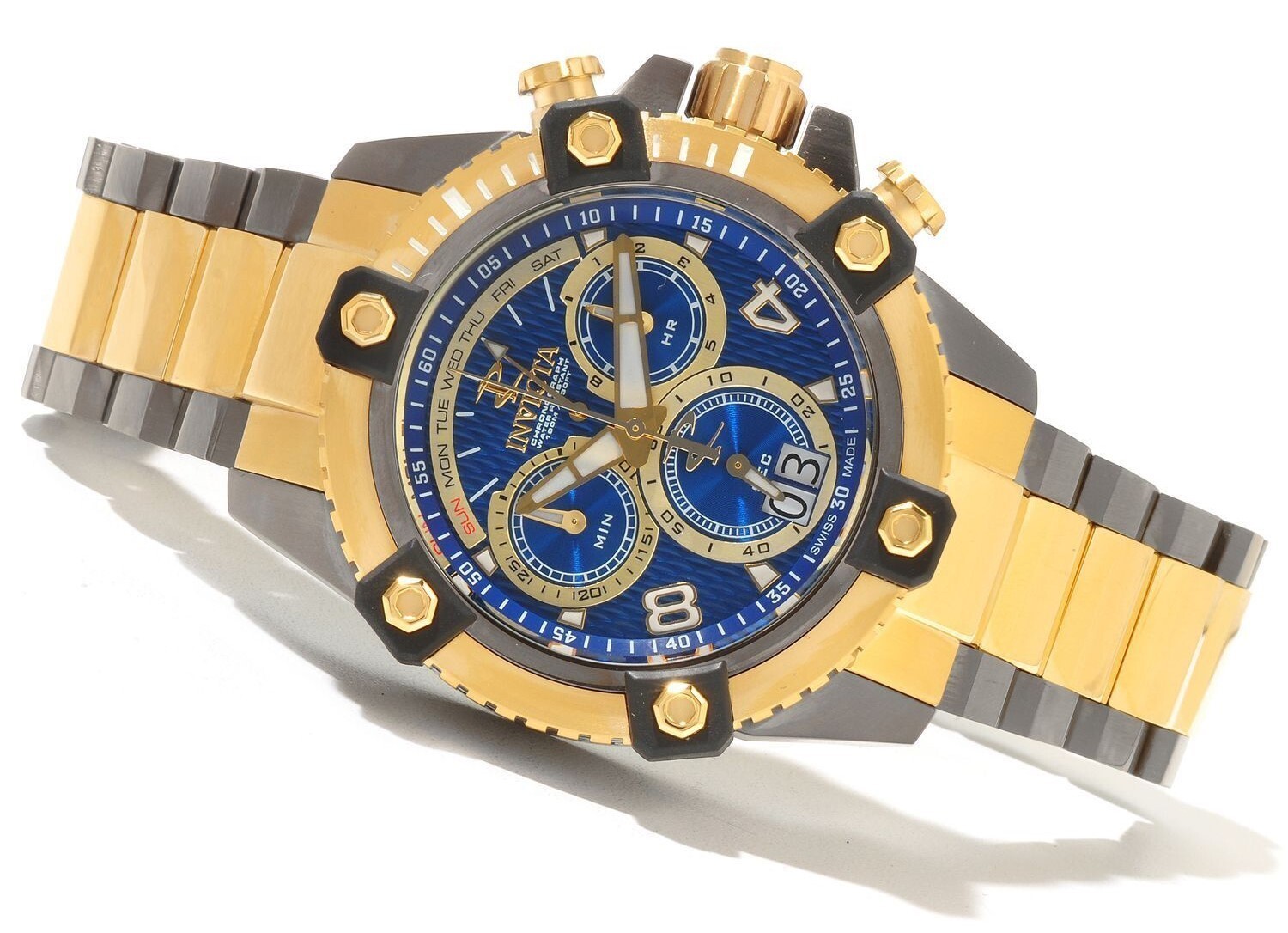 Swiss Made Invicta 13678 Reserve Arsenal Gold-Tone Chronograph Mens ...
