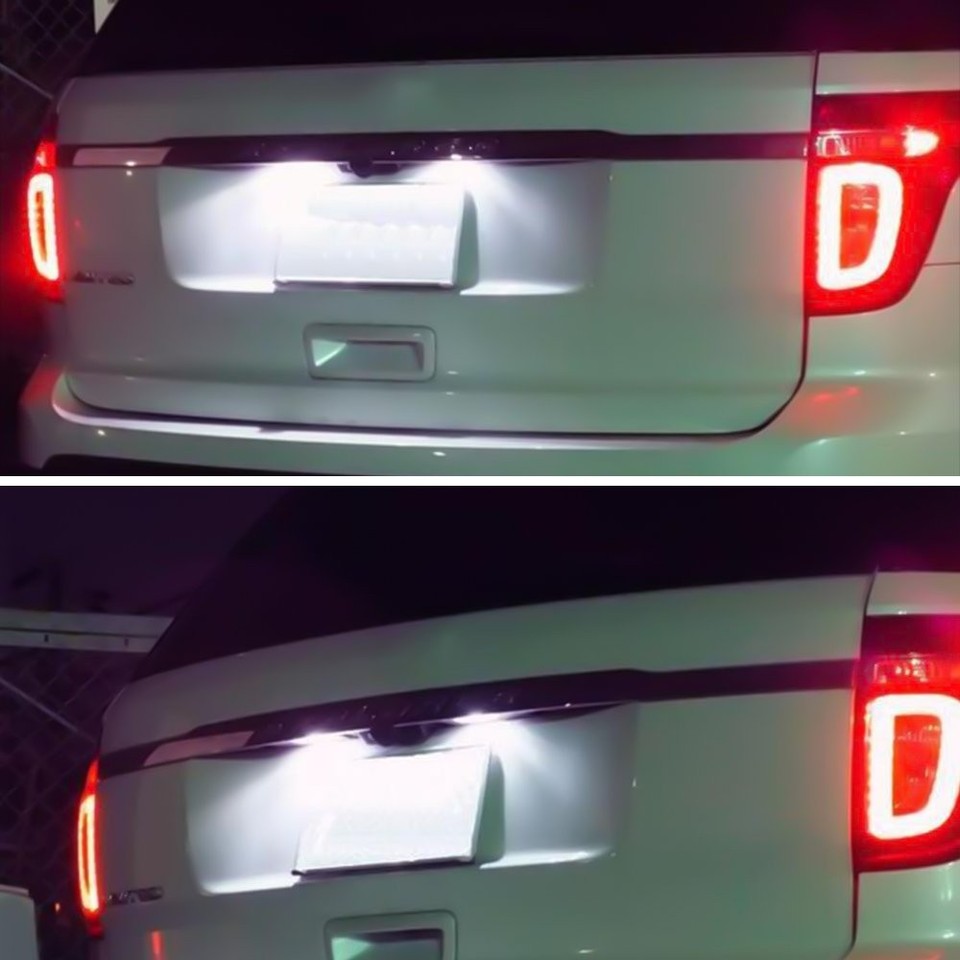 6000K White LED License Lights Plate for 2013-2019 Ford Fusion Explorer ...