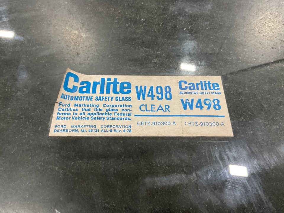 Carlite W-498 Front Right Passenger Side Windshield Glass Ford C600 Big ...