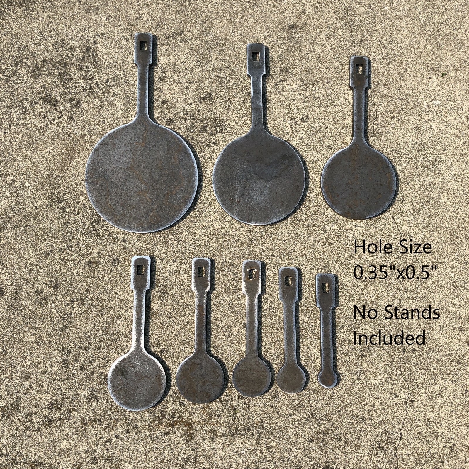 AR500 1/4" Know Your Limits Target Set 1"-6" Targets (No Stand included ...