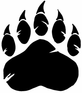 Bear Paw Vinyl Decal | eBay