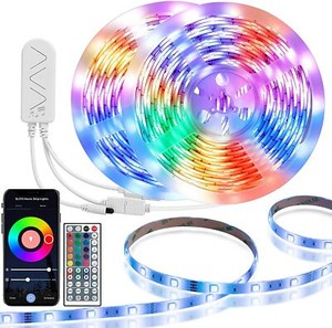 RGB Color Changing Led Strip Lights Smart App Controlled With Remote UK ...
