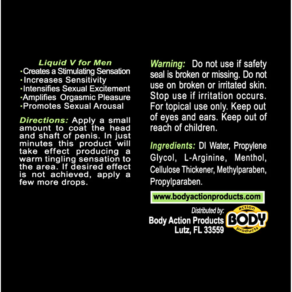 Liquid V For Men Erection Enhancer Gel💋Male Climax Pleasure Stimulating ...