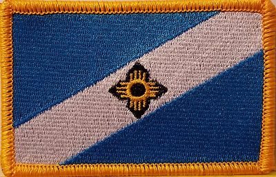 Madison Wisconsin Flag Morale Patch With Hook Adhesive Fastener GOLD ...