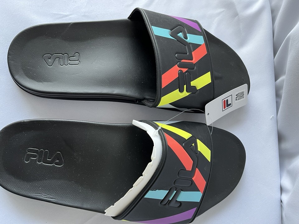 NEW Fila Yellow/Red/Teal/lavender Flip Flops Size 10 | eBay