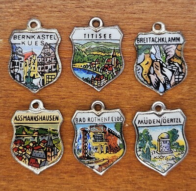 Vintage silver GERMANY GERMAN BAVARIA AUSTRIA SOUVENIR TRAVEL SHIELD ...