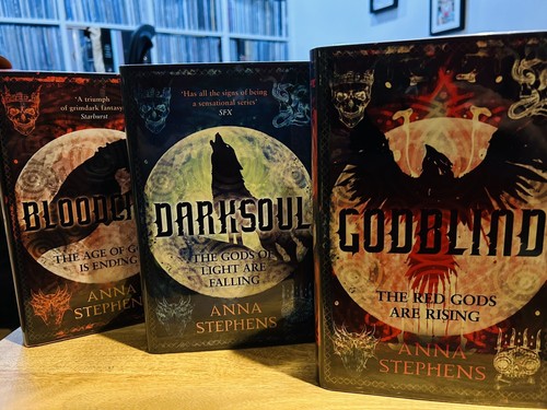 Red Gods Trilogy Anna Stephens Signed Goldsboro Godblind Darksoul ...