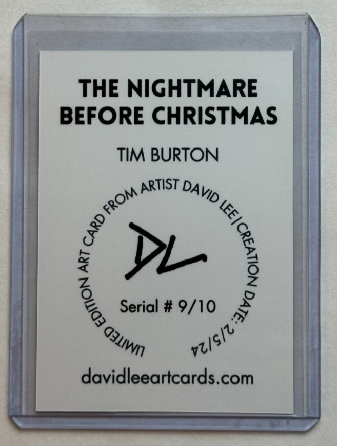 The Nightmare Before Christmas Limited Edition Artist Signed Trading ...