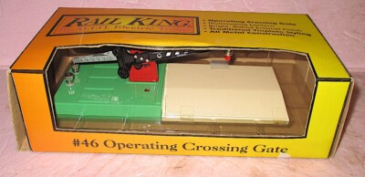MTH 30-11017 # 46 Operating Illuminated Dual-Arm Crossing Gate NEW IN ...