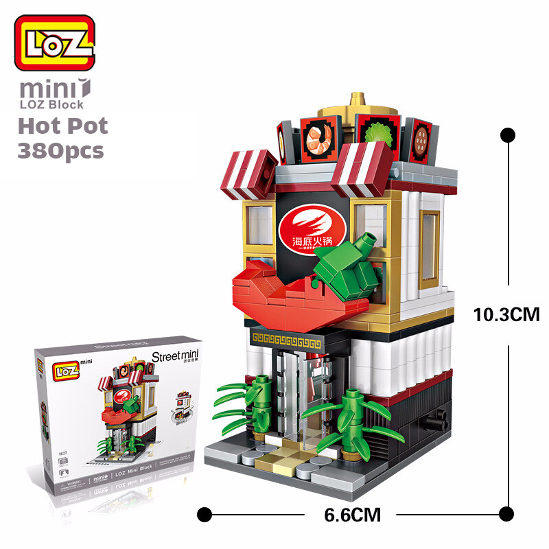 LOZ Mini Blocks Sets Food Street View Building Blocks Micro Bricks with ...