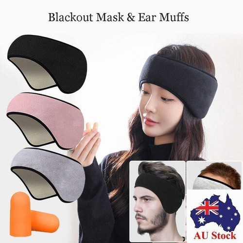 Polyester Three Layers Sleeping Relaxing Blackout Mask Sleep Mask Ear ...