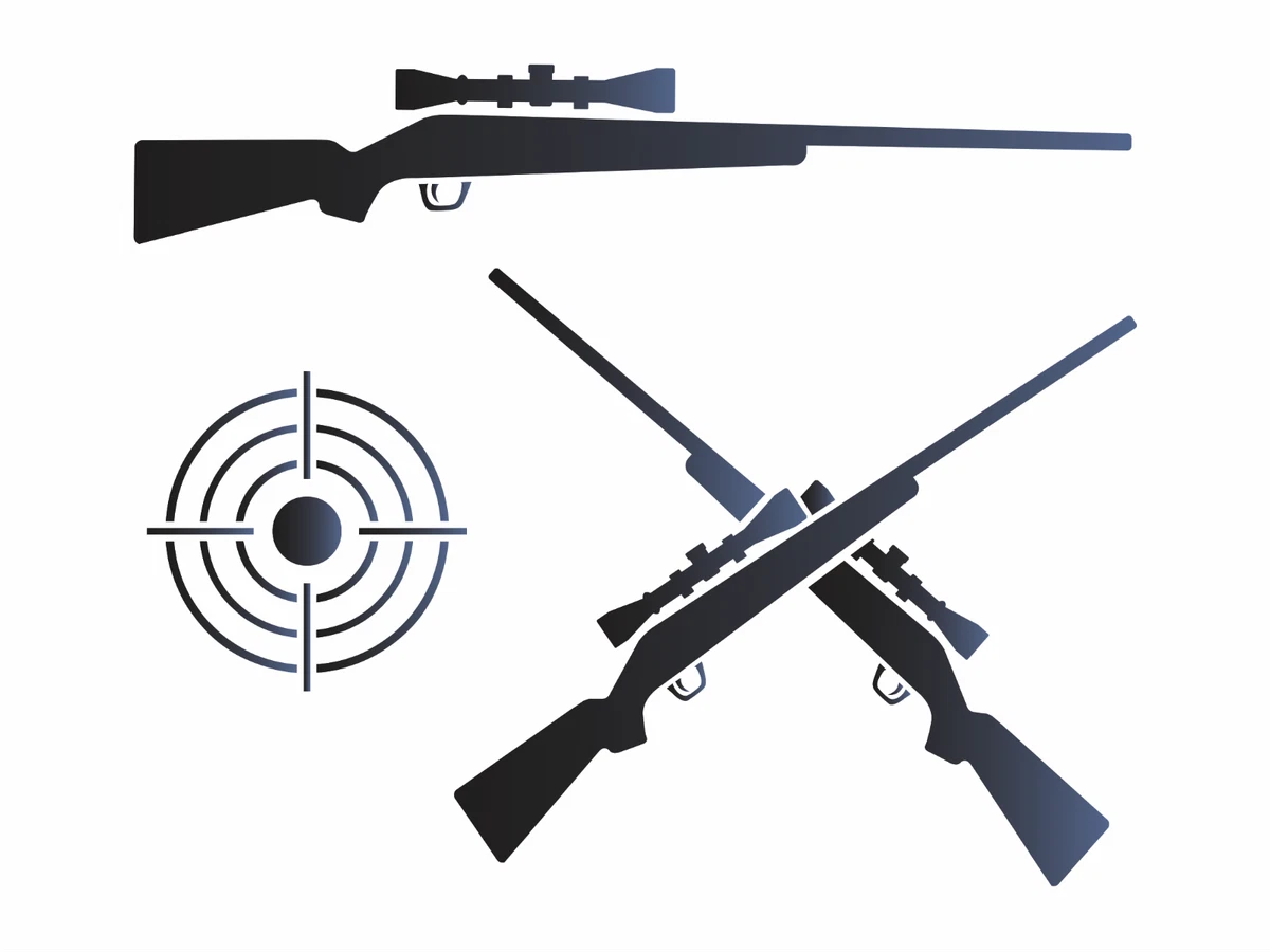Sniper Rifle Stencil