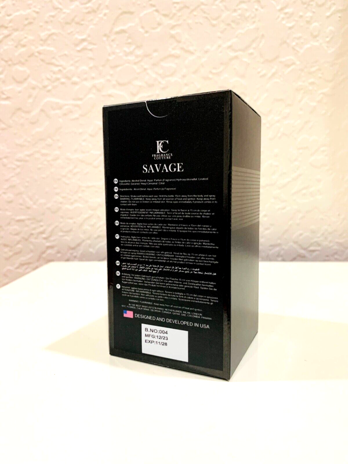 Savage for Men Eau de Parfum 3.4 oz / 100 mL – Fragrance Couture – New ...