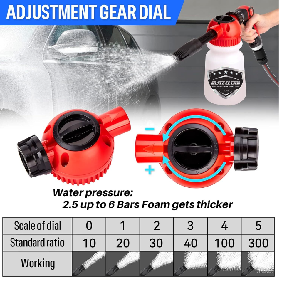 Hose Pipe Super Snow Cannon Foam Blaster 2 Nozzle Gun for Cars, Vans ...