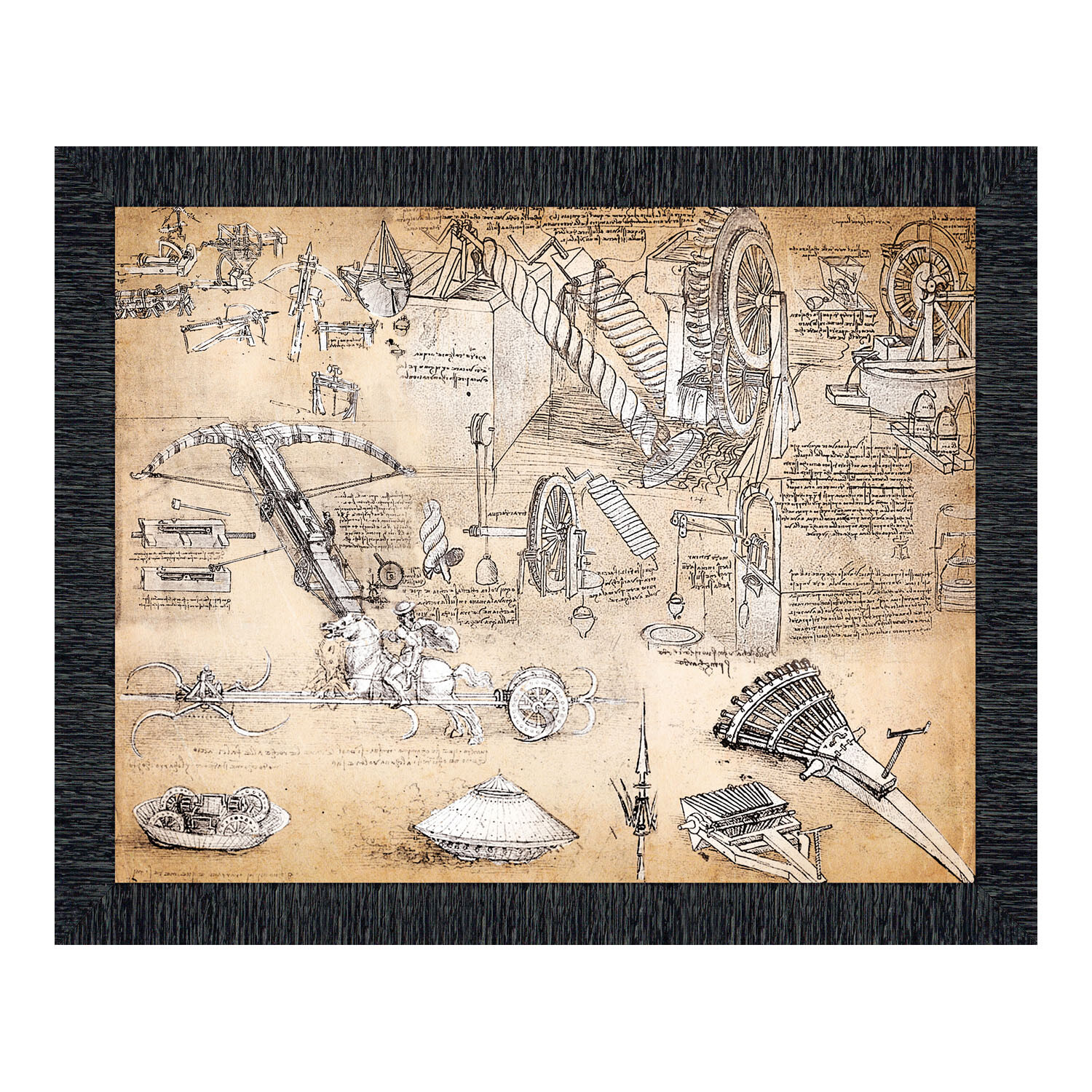 Leonardo Da Vinci Inventions Collage, World Famous Wall Art Collections ...