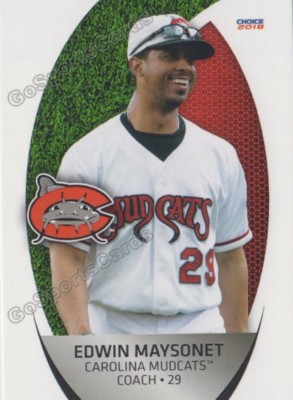 2018 Carolina Mudcats Edwin Maysonet CO Milwaukee Brewers PR | eBay